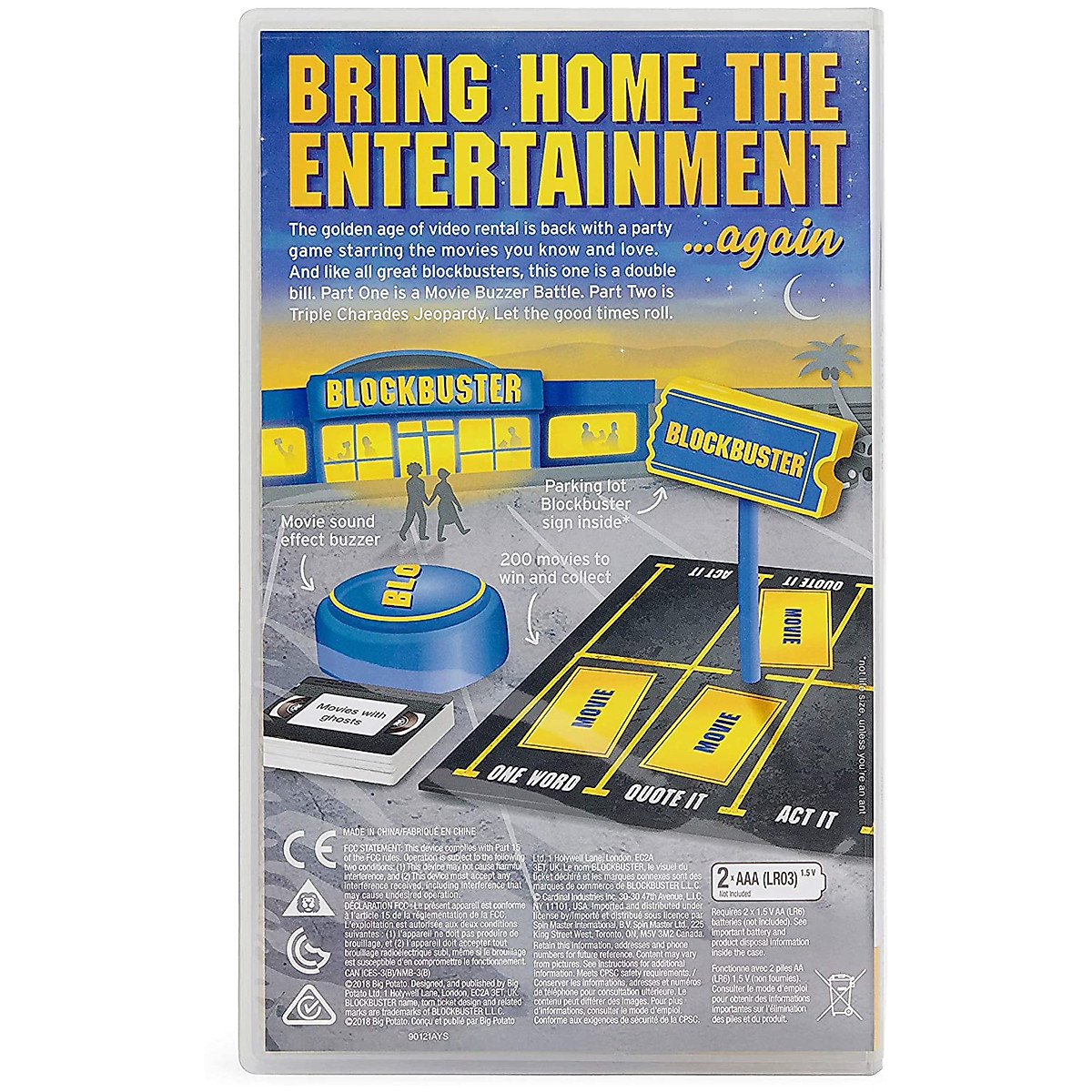 Big Potato The Blockbuster Game: A Movie Party Game for The Whole Family