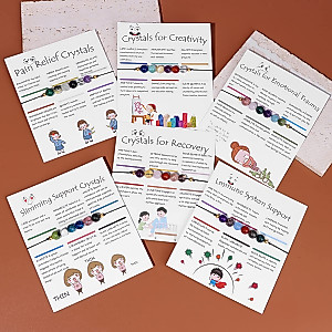 Ronglry Spiritual Crystal Bracelet for Women Men Chakra Crystals and Healing Stones Bracelets Natural Healing Crystal Beads Bracelet 7 Chakra Bracelets Quartz Amethyst Bracelet for Anxiety Relief