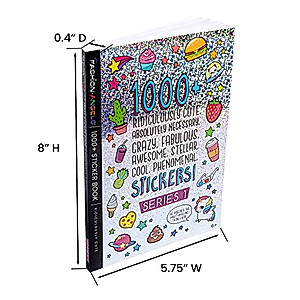 Fashion Angels 1000+ Ridiculously Cute Stickers for Kids - Fun Craft Stickers for Scrapbooks, Planners, Gifts and Rewards, 40-Page Sticker Book for Kids Ages 6+ and Up
