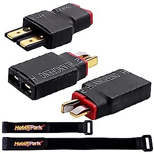 Hobbypark RC Battery Adapter Connector for Traxxas TRX to HXT 4mm Banana Plugs fit Slash/Rustler/Stampede/Bandit/E Revo RC Car