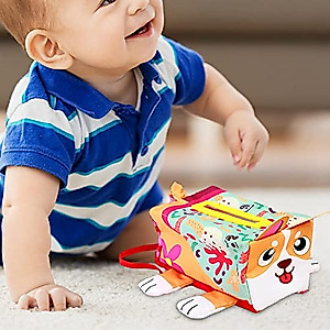 predolo Dog Shaped Baby Tissue Soft Stuffed for Boys and Girls