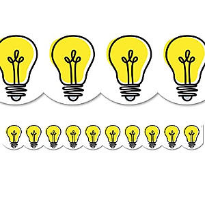 Creative Teaching Press CTP Doodle Lightbulbs Core Decor, EZ Border Bulletin Board Border Classroom Decor