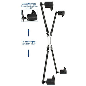 VIVO Adapter VESA Mount Kit for 20 to 30 inch LED LCD Monitor Screen, 75mm and 100mm mounting Bracket, Stand-VAD1