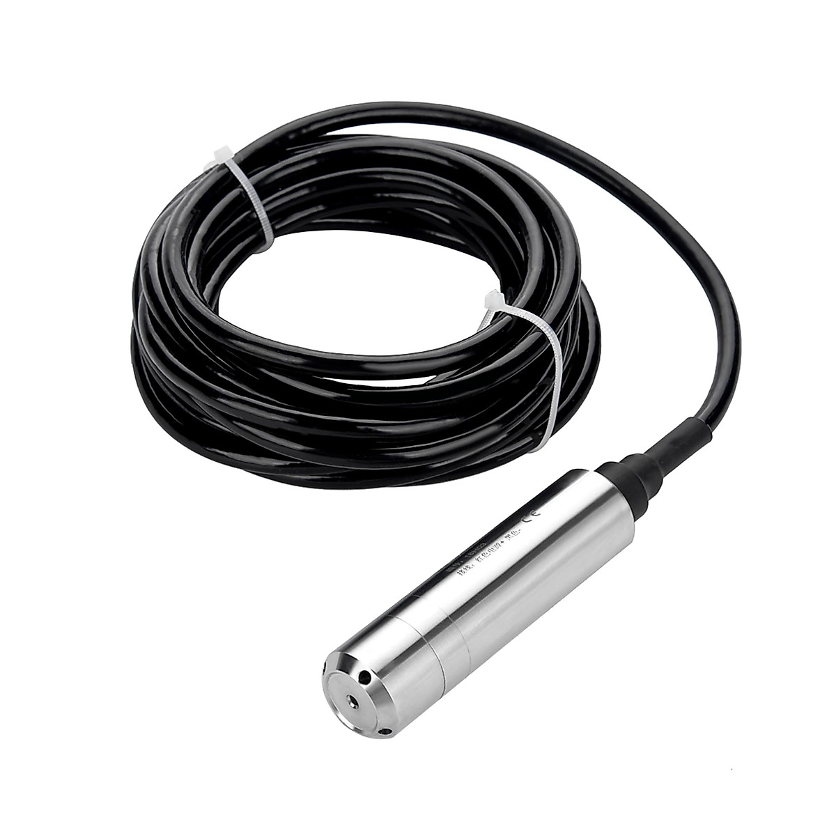 Submersible Level Sensor 4-20mA, Throw-In Type Liquid Level Sensor,24V DC Input Liquid Level Transmitter,0-5M Measuring Range