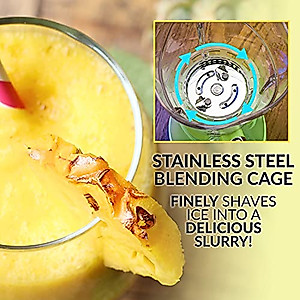 Nostalgia Taco Tuesday Frozen Drink Maker and Margarita Machine for Home - 64-Ounce Slushy Maker with Stainless Steel Flow Spout - Easy to Clean and Double Insulated - Green