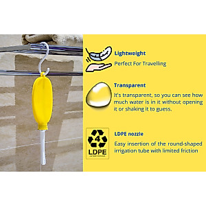 RVDKBULB Silicone Douche Bag with Storage Bag, Pocket size - Great for Travel, 24 Fl Oz Capacity, Yellow