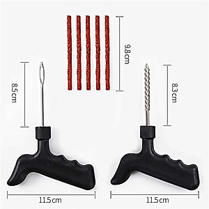 Vakert Tire Repair Kit Tool T-Handle String Rubber Plugs for Cars Trucks Motorcycles