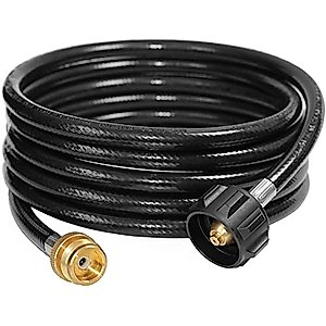 NOMADIQ Propane Adapter Hose | 1 lb to 20 lb Converter | 10 feet