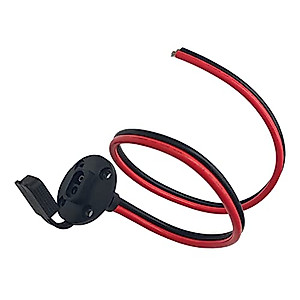 Halokny 10AWG Solar SAE Socket sidewall Port, 2 Feet SAE Solar Quick Connect Panel Flush Mount Plug Cable, Weatherproof SAE Extension Cable, with 4 Screws, for Automobile and Solar Panel