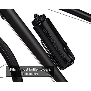 Hydra Cup - 4 PACK - 32oz Squeeze Water Bottles Bulk Set, BPA FREE, For Sports, Cycling, Bike, Quick Squirt Hydration, Shaker Cup Wire Whisk Included