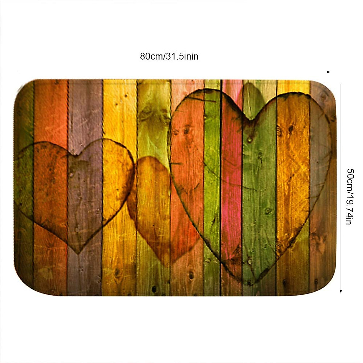 Non-Slip Floor Mat Home Doormat Carpet Kitchen Living Room Bedroom Rug Decor for Home(50 * 80CM)