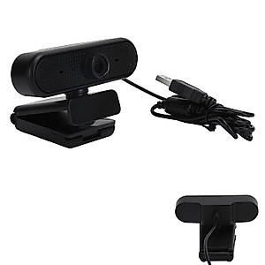 YYOYY 1080P Webcam with Builtin Microphon, HD USB Computer Camera for Home and Office, Manual Focus Webcam Plug and Play for Online Conference Video Calling and Live Streaming