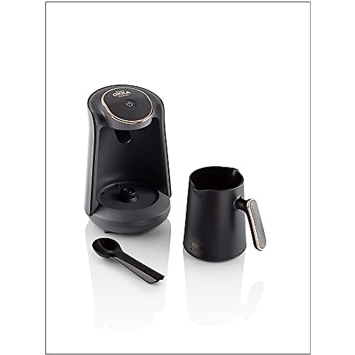 Arzum Okka Minio Automatic Turkish/Greek Coffee Machine, USA 120V UL, 4 cups, Black/Gold