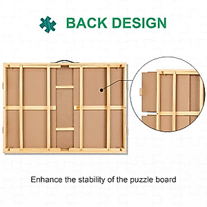 ALL4JIG 1000PCS Adjustable Jigsaw Puzzle Board with 4 Drawers & Cover| 3-Tilting-Angle Jigsaw Wooden Puzzle Table for Adults| 21'' X 29" Puzzle Easel|Portable Puzzle Table with Legs