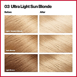 Revlon ColorSilk Hair Color, 03 Ultra Light Sun Blonde 1 ea (Pack of 6)