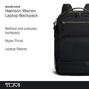 TUMI - Harrison Warren Laptop Backpack - 15 Inch Computer Bag for Men and Women - Black