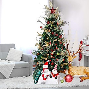 Christmas Tree Ornament, 132pcs Christmas Tree Decoration Set Red Green Gold Christmas Ball Shatterproof Hanging Tree Ornament Assortment Set