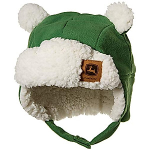 John Deere boys Winter Cap Cold Weather Hat, Green, 2-4T US