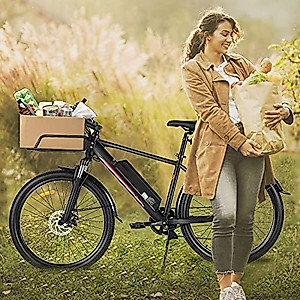 casulo Electric Bikes for Adult, 26'' Electric Bicycle Gift for Men, 350W Electric Trek ebike Bicycle for Adult Hybrid Road e Bike with 36V/10.4Ah Removable Battery
