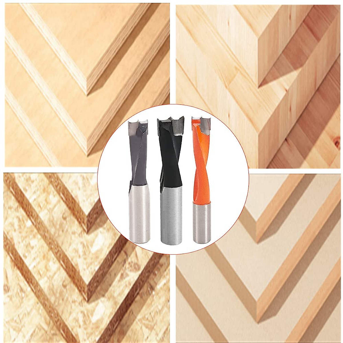 Utoolmart Brad Point Drill Bits for Wood 10mm x 57mm Forward Turning HSS for Woodworking Carpentry Drilling Tool 1pcs