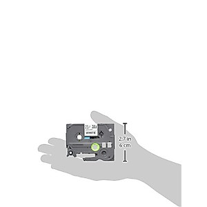 Brother Genuine P-touch, TZe-231 2 Pack Tape (TZE2312PK) ½”(0.47”) x 26.2 ft. (8m) 2-Pack Laminated P-Touch Tape, Black on White, Perfect for Indoor or Outdoor Use, Water Resistant, TZE2312PK, TZE231