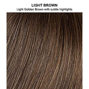 Bundle - 5 Items: Prosperity Wig by Gabor, Christy's Wigs Q & A Booklet, 2oz Travel Size Wig Shampoo, Wig Cap & Wide Tooth Comb - Color: LIGHT BROWN