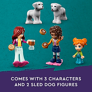 LEGO Friends Igloo Holiday Adventure 41760 Building Toy Set for Ages 8+, with 3 Dolls, 2 Dog Characters, A Winter Themed Gift for Kids 8-10 Who Love Snowy Adventures, Dog Sledding and Pretend Play