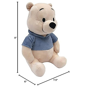 Lambs & Ivy Disney Baby Forever Pooh Bear Plush, Beige/Blue