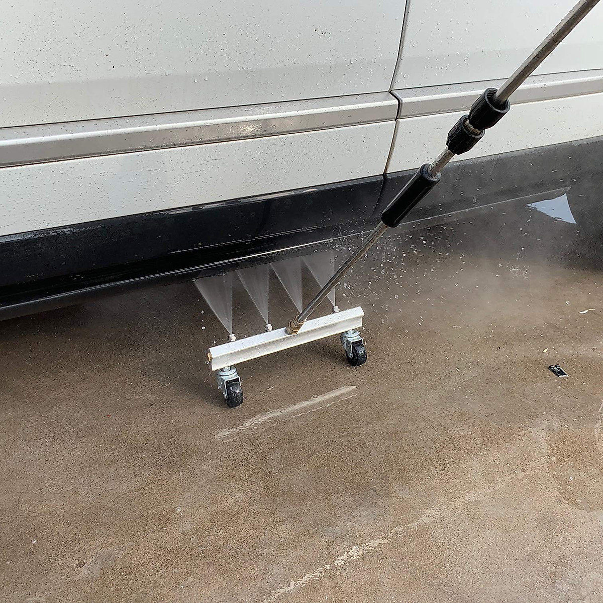 M MINGLE Pressure Washer Undercarriage Cleaner, Pressure Washer Gun with Extension Wand, 5 Nozzle Tips