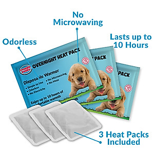 Snuggle Puppy PLUS with 3 Heat Packs & ALL NEW Smartbeat Motion Activated RealFeel Heartbeat, Pet Anxiety Relief and Calming Aid - Comfort Toy for Behavioral Training (Bernese)