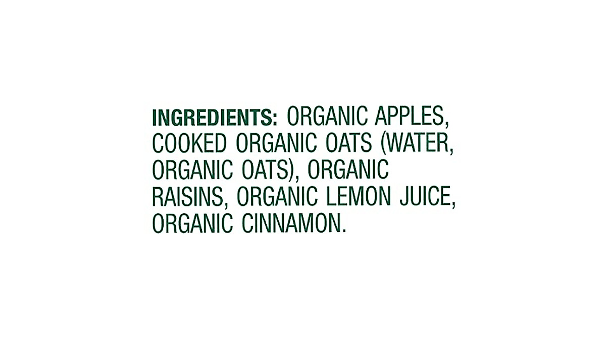 CoComelon Organic Baby Food Pouches - Apple Oatmeal Raisin