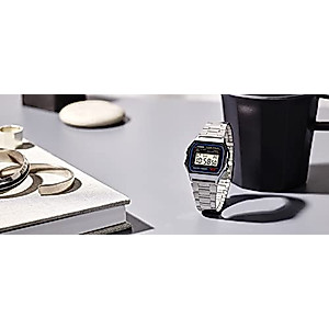 Casio Men's A158WA-1DF Stainless Steel Digital Watch