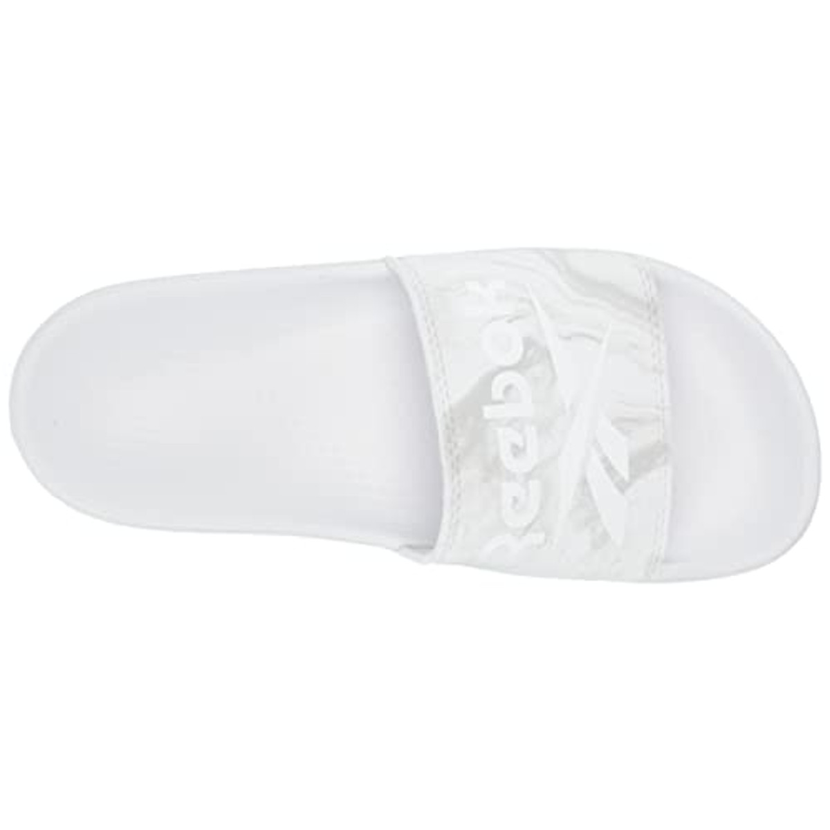 Reebok Women's Fulgere Slides Sandal, White/Skull Grey, 7