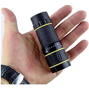 10x22 High Power Life Waterproof Monocular Compact with Smartphone Adapter BAK4 Prism FMC Lens Monocular for Adult Bird Watching, Outdoor Hunting, Travel