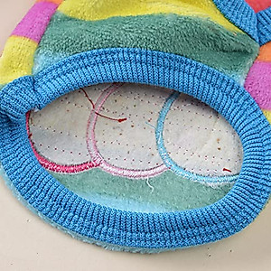 2pcs Vest T Caterpillar Dog Animals Chihuahua Small XXS Rabbit T- Shirt Cartoon Flannel Pet French Puppy Ferret Bunny for Warm Size - Outfit Shirt, Clothes Dogs Fleece