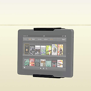 TFY Tablet Wall Mount, Kitchen Wall Mount for Tablets and Smartphones, Fits on Kitchen, Bathroom, Bedroom, Readingroom and More (Black)