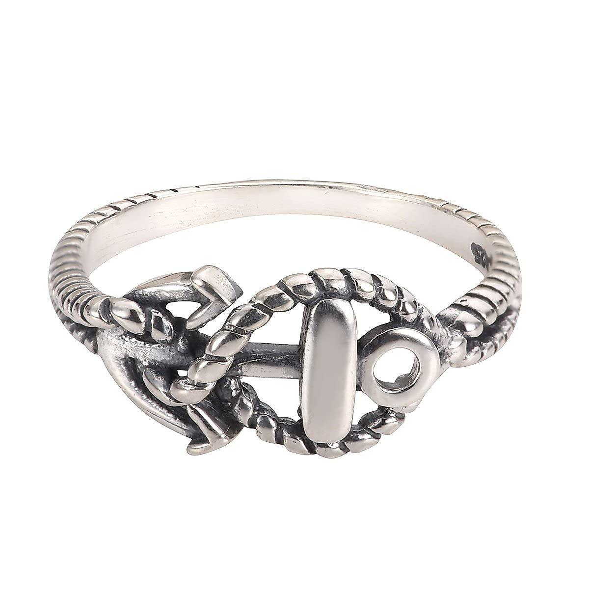 CloseoutWarehouse Sterling Silver Anchor of Hope Ring Size 9
