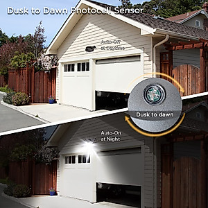 LED Barn Light 50W Dusk to Dawn Outdoor Yard Lighting with Photocell 5000K Daylight Waterproof ETL&DLC Listed