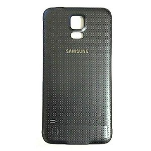 ePartSolution_Housing Battery Cover Door Back Cover for Samsung Galaxy S5 i9600 G900A G900T G900V G900P Replacement Part USA (Black)