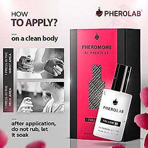 PHEROLAB FollowMe Pheromone Cologne for Women [Oxytocin] Premium Pheromone Infused Oil Cologne - Women's Perfume to Attract Men