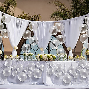 Bubble Clear Balloon 120 Pieces Transparent Round Latex Balloon DIY Balloons Strand Kit Party Decorations for Birthday Party Favor Wedding Engagement Graduation Art(5 Inch, 10 Inch, 12 Inch)