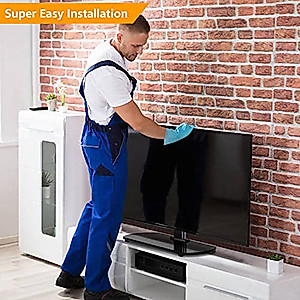 5Rcom Universal TV Stand, Height Adjustable 27 32 37 40 43 46 50 55 60 inch tv Stand, Swivel TV Stand for Bedroom, Living Room, Holds up to 88 lbs, TV Stand Mount