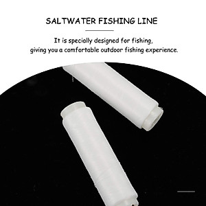 BESPORTBLE 2 Rolls High Elastic Fishing Line Professional Fishing Wires Wear-Resistant Fishing Ropes Skid-Proof Fishing Wire Nylon Fishing Line Fishing Supply Saltwater Fishing Line
