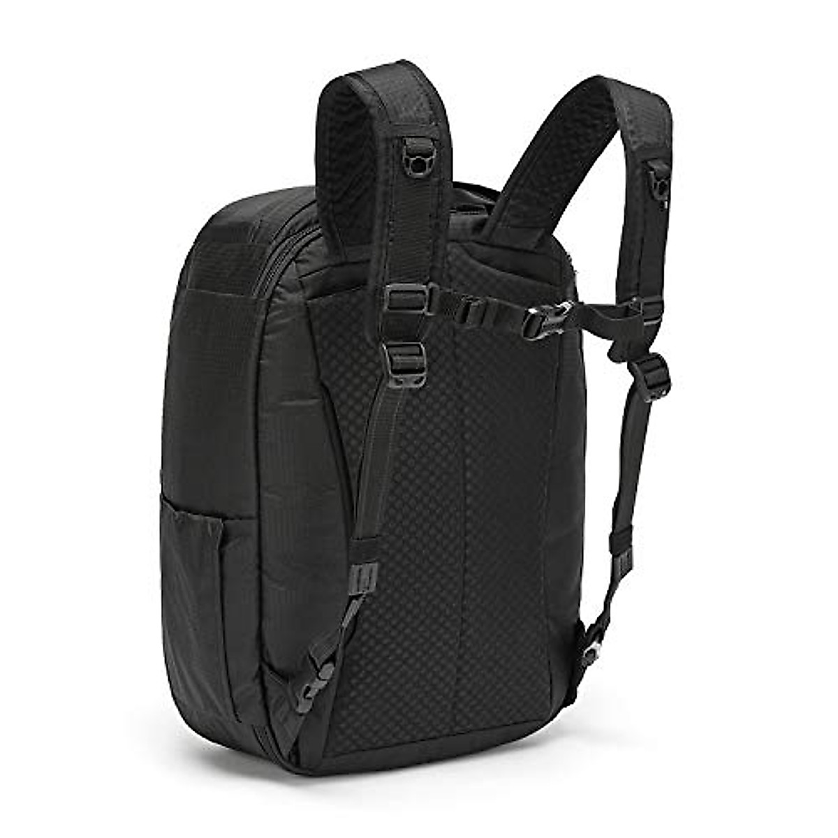 Pacsafe Vibe 28 Liter Anti Theft Commuter Backpack Opens Suitcase Style and Fits 16 inch Laptop Casual Daypack, Black, One Size