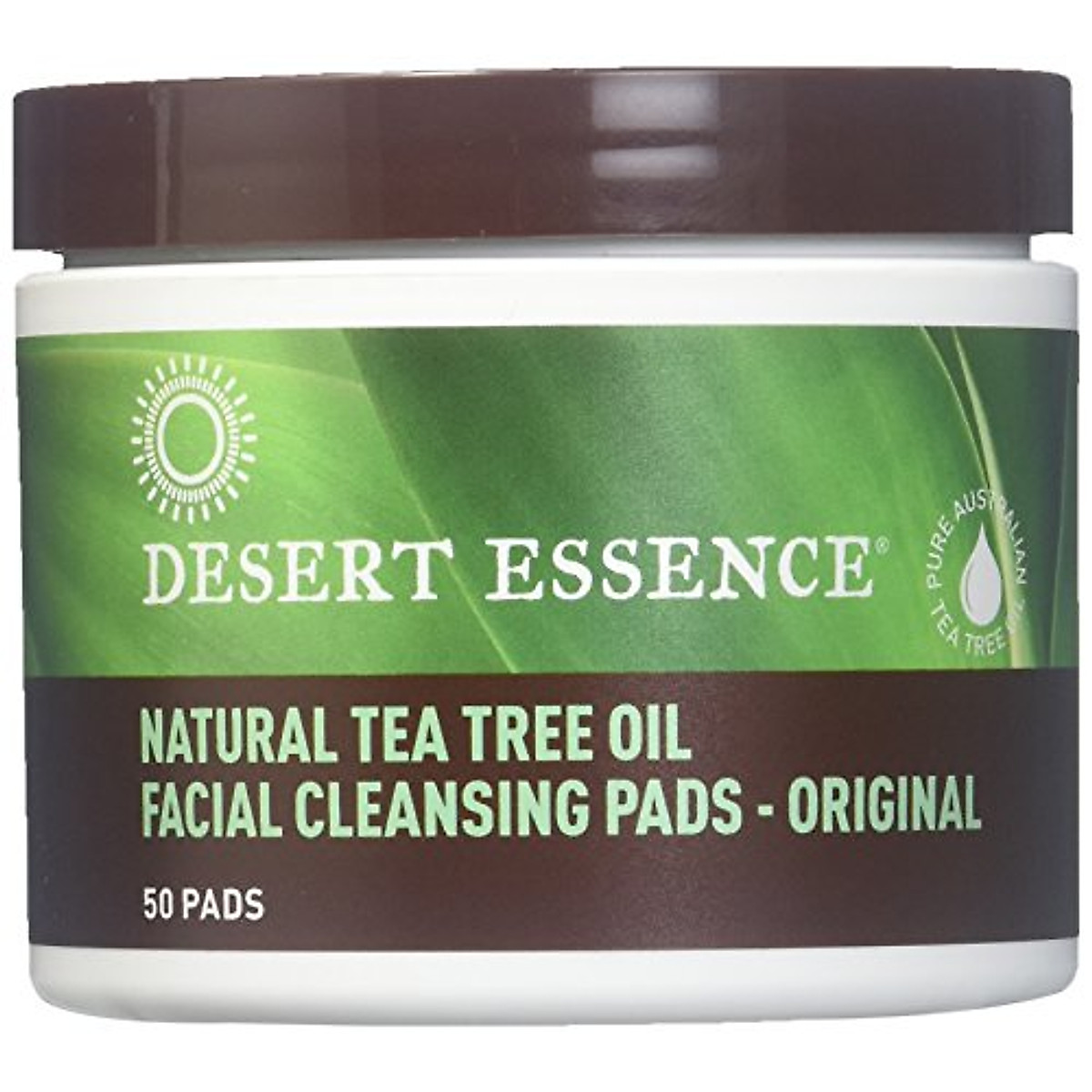 Facial Cleansing Pads - Tea Tree Oil, 50 pads 2-pack
