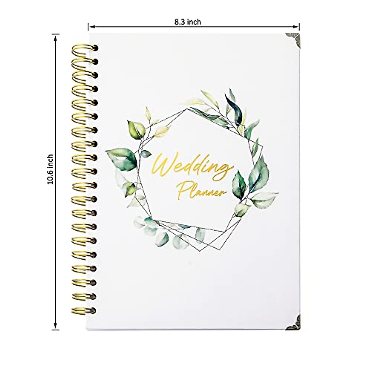 2024-2025 Complete 180 Pages Wedding Planner Book and Organizer for The Bride, Hardcover Wedding Planning Book, Engagement Gifts for Couples, Keep Your Wedding Organized