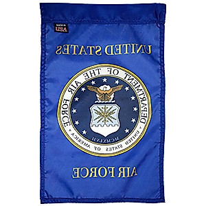 FlagSource U.S. Air Force Nylon Garden Flag, Made in The USA, 18x12"