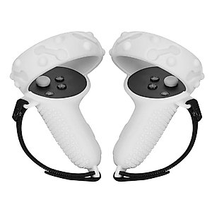 MASiKEN Protector Cover Compatible for Meta/Oculus Quest 2 Controller Grips, Adjustable Anti-Throw Sweatproof Protective Sleeve Straps VR Controller Accessories for Quest 2