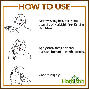Herbishh Argan Hair Mask-Deep Conditioning & Hydration For Healthier Looking Hair-25gm for very Dry, Weak, Stressed Out Hair, No Sulphates, No Parabens