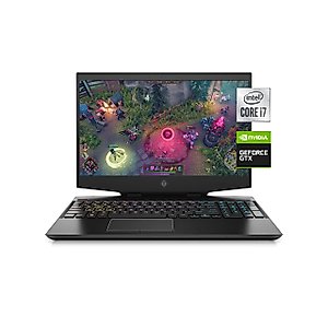 OMEN 15 Gaming Laptop, NVIDIA GeForce GTX 1660 Ti, Intel Core i7-10750H, 8 GB DDR4 RAM, 512 GB PCIe NVMe SSD, 15.6" Full HD, Windows 10 Home, RGB Keyboard (15-dh1020nr, 2020 Model)